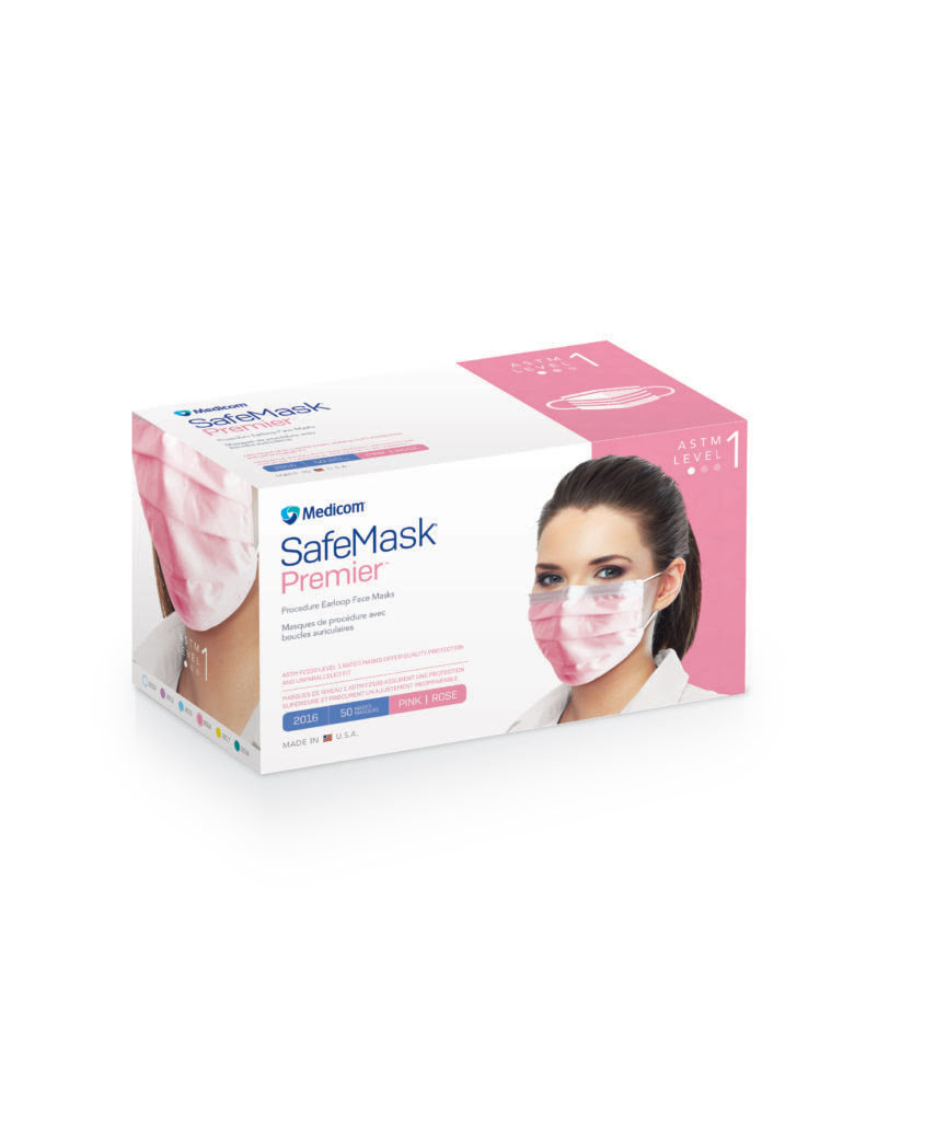 SafeMask® Premier™ Procedure Earloop Face Mask - Medicom