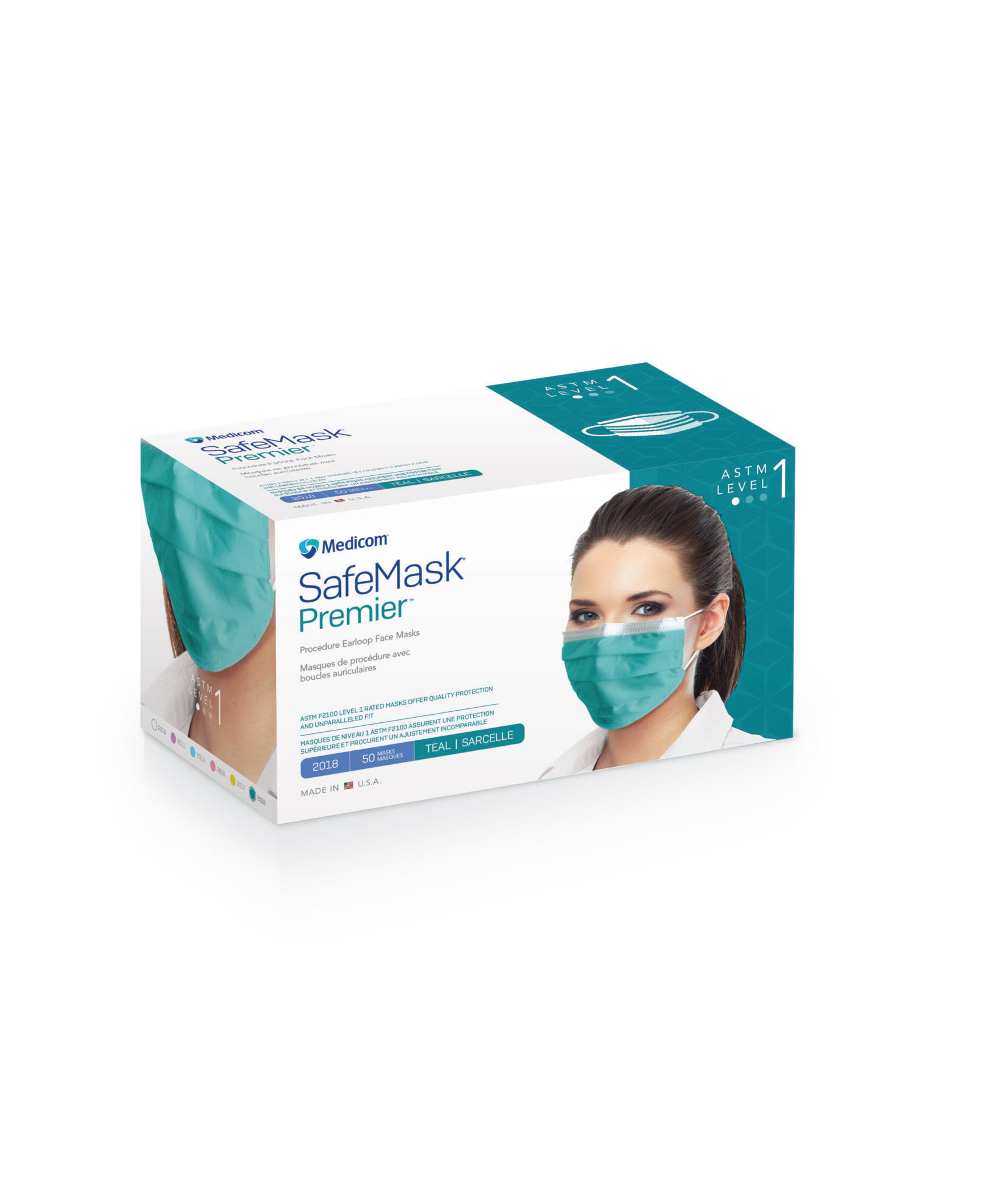 SafeMask® Premier™ Procedure Earloop Face Mask - Medicom