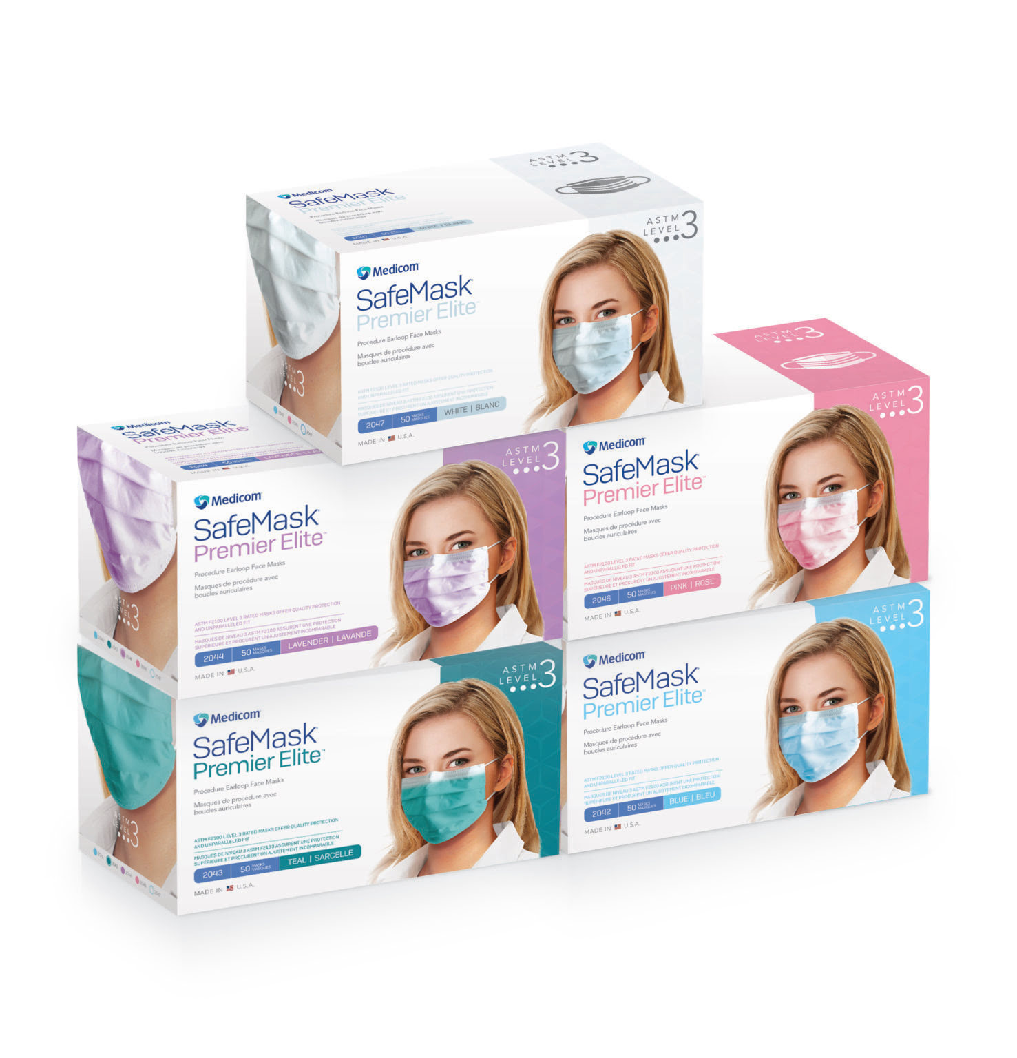 SafeMask® Premier Elite™ Earloop Mask - Medicom