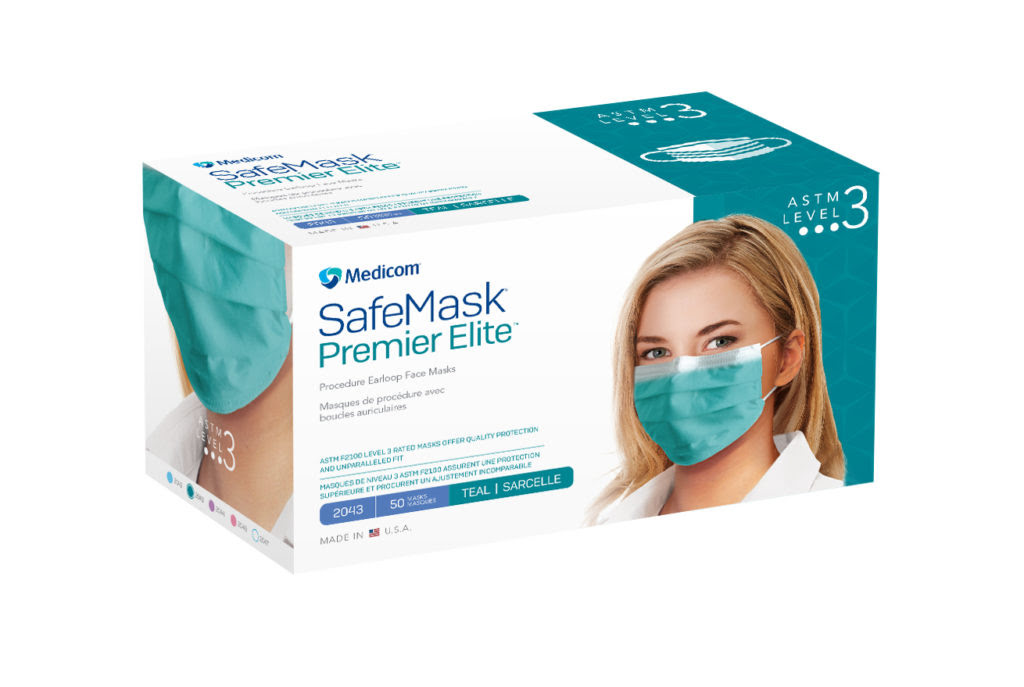 SafeMask® Premier Elite™ Earloop Mask - Medicom